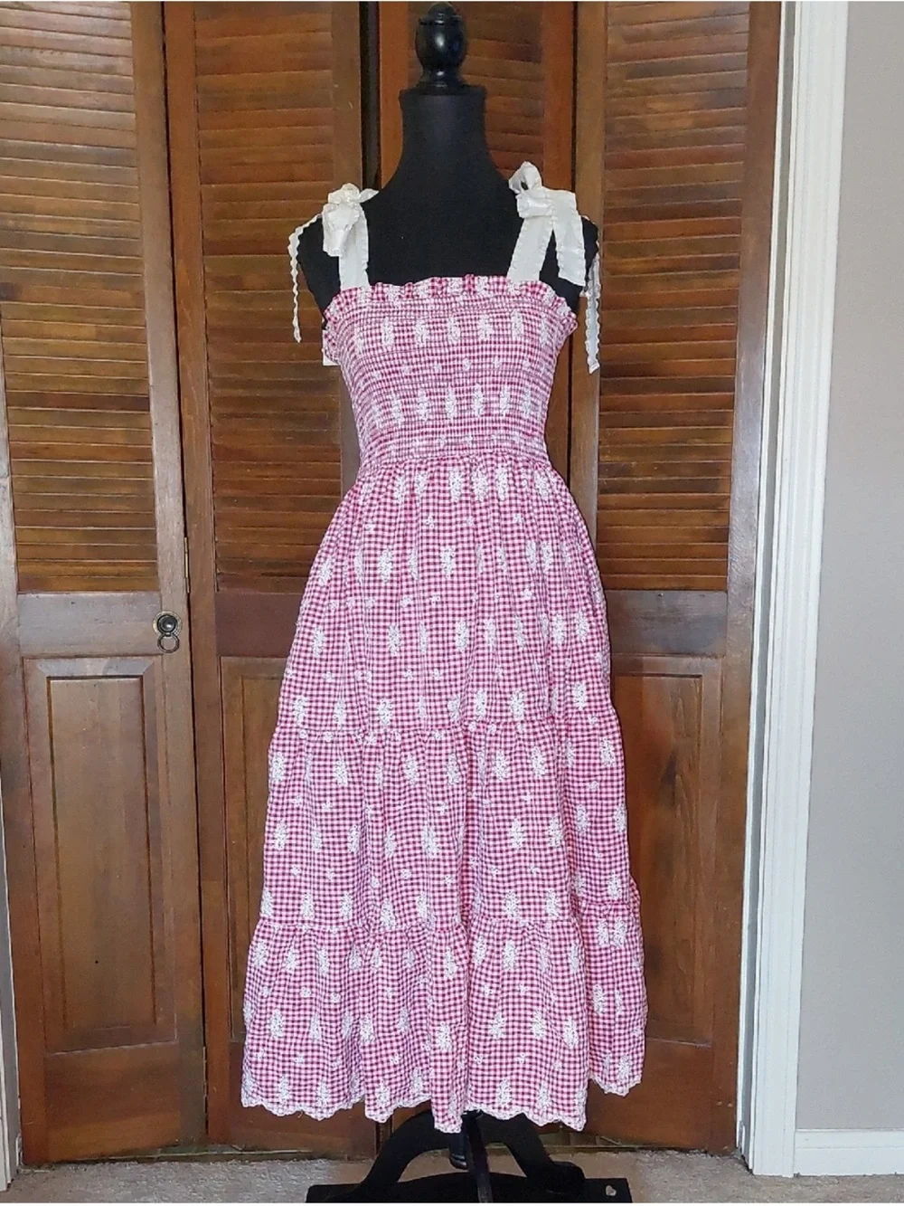 Jaquie the Label | Dresses | Jacquie The Label Red Isabella Gingham ...